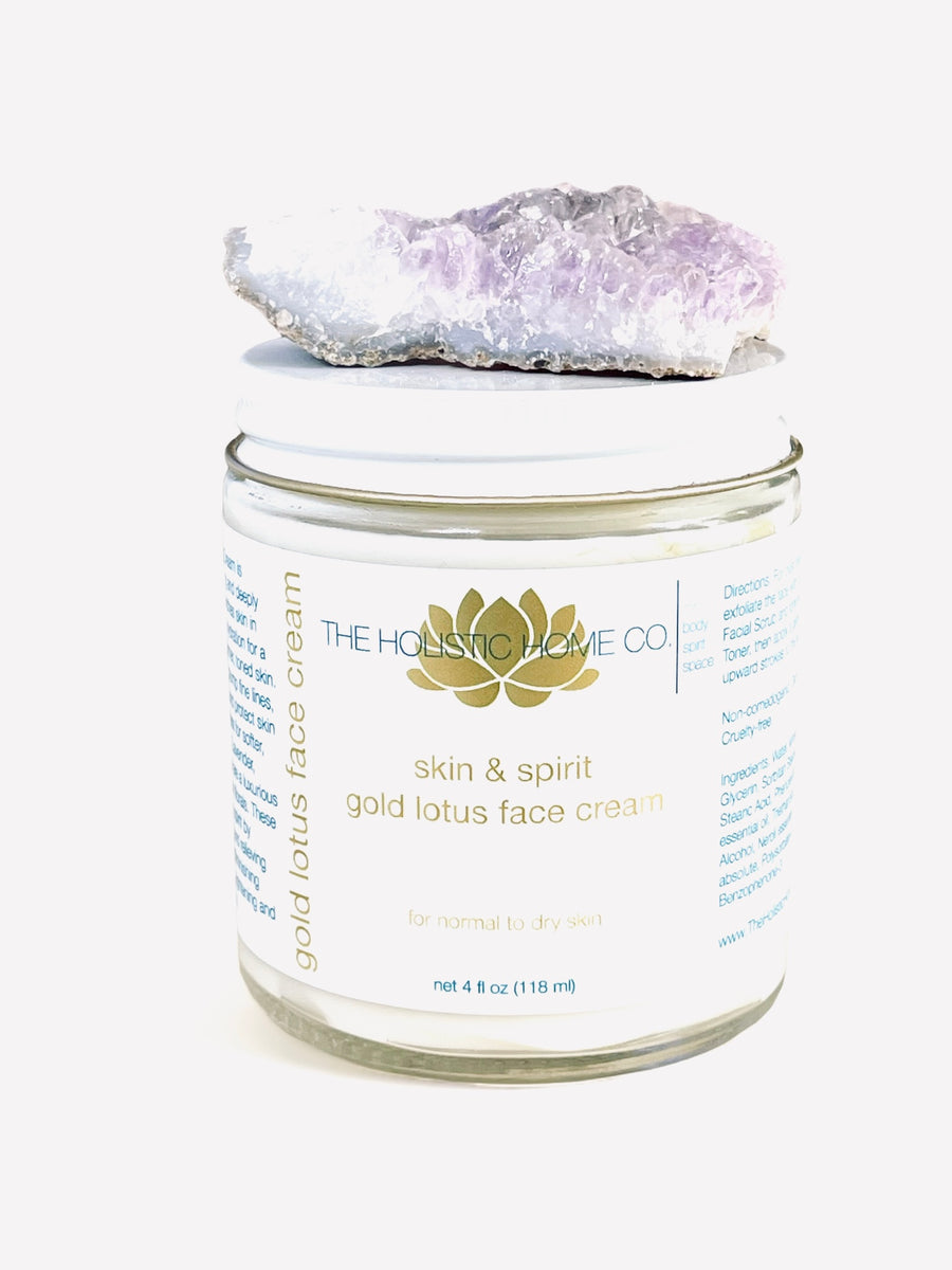 Skin & Spirit Gold Lotus Face Cream – The Holistic Home Company